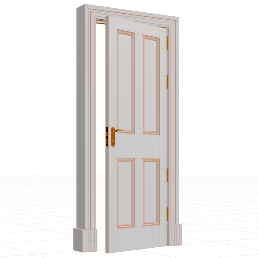 Interior Panel Door 01 • iMeshh - 3D Model for Blender 4.0+