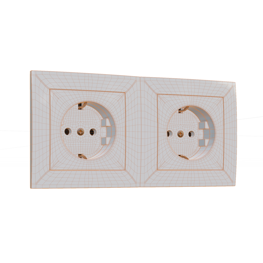 European Plug Socket 01 • iMeshh - 3D Model for Blender 4.0+