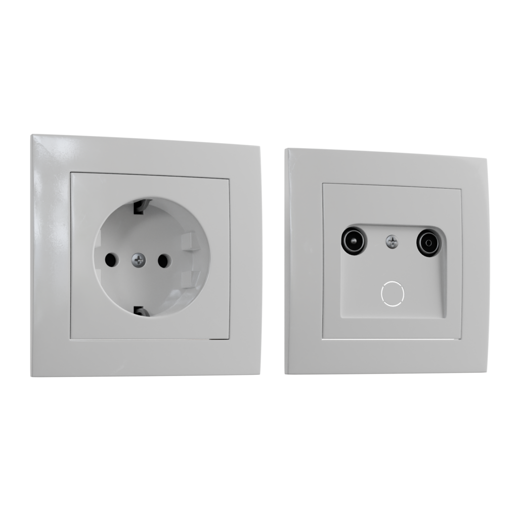 European TV Socket 01 • iMeshh - 3D Model for Blender 4.0+