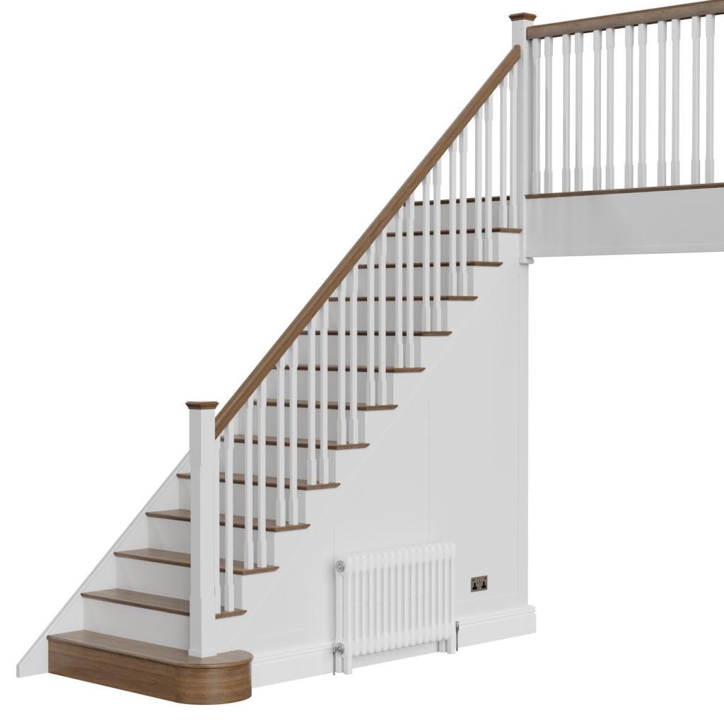 Straight Traditional Stairs 01 • iMeshh - 3D Model for Blender 4.0+
