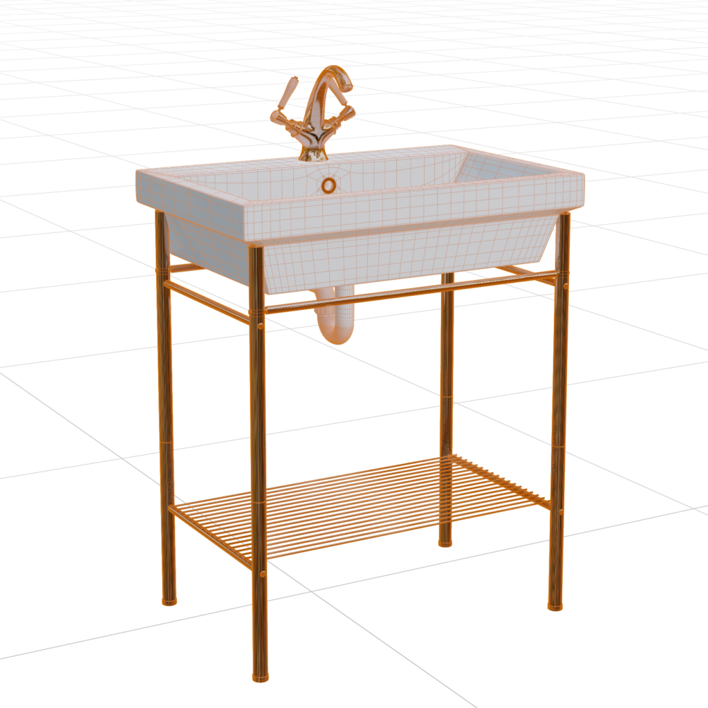 Traditional Basin 01 • iMeshh - 3D Model for Blender 4.0+