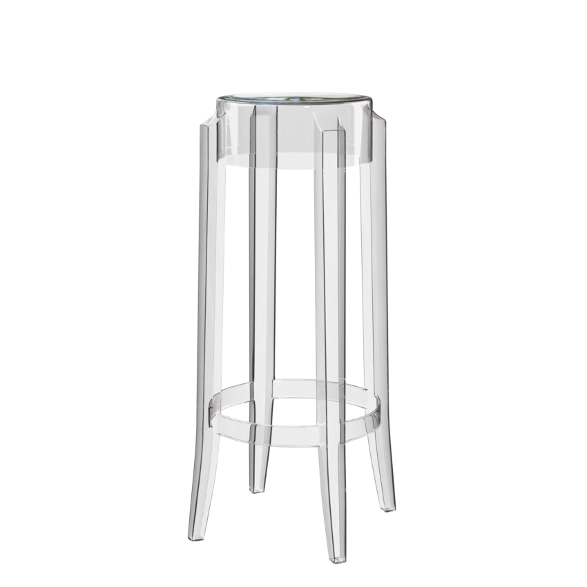 Clear Plastic Stool 01 • iMeshh - 3D Model for Blender 4.0+