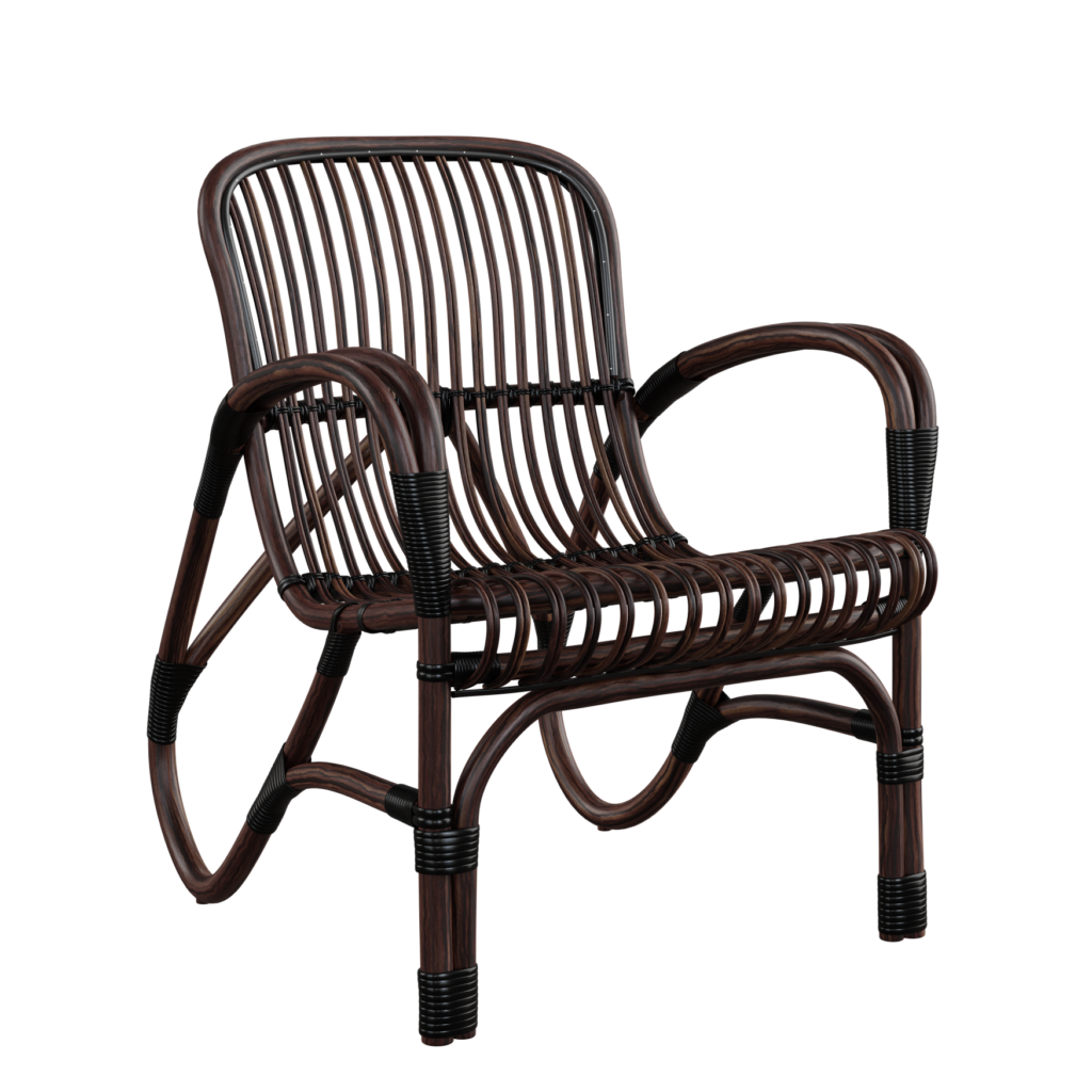 Wicker Lounge Chair 01 • iMeshh - 3D Model for Blender 4.0+