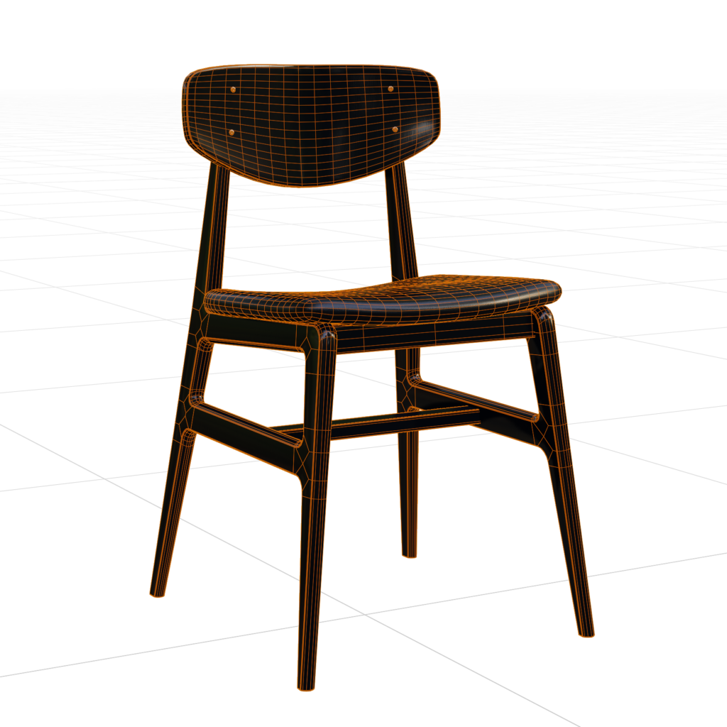 Wooden Navy Chair 01 • iMeshh - 3D Model for Blender 4.0+