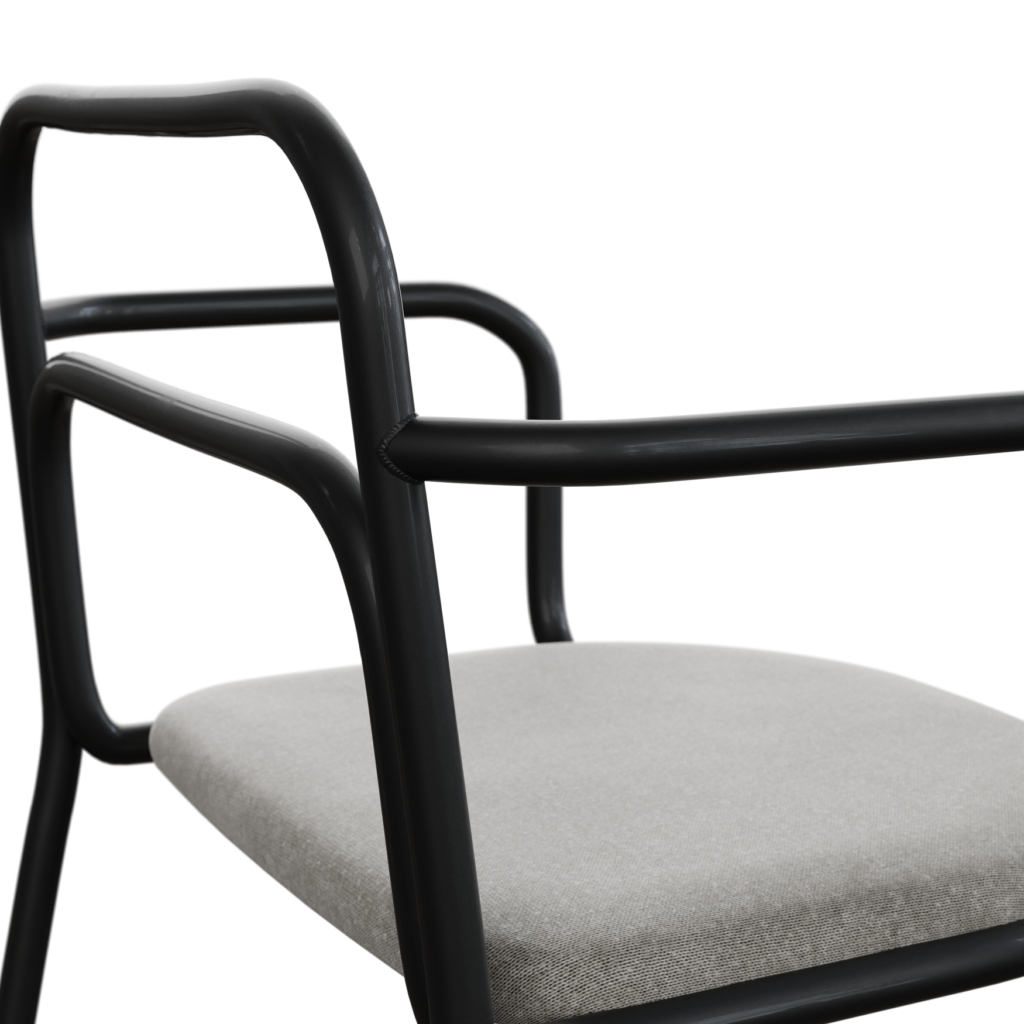 Black Frame Chair 01 • iMeshh - 3D Model for Blender 4.0+