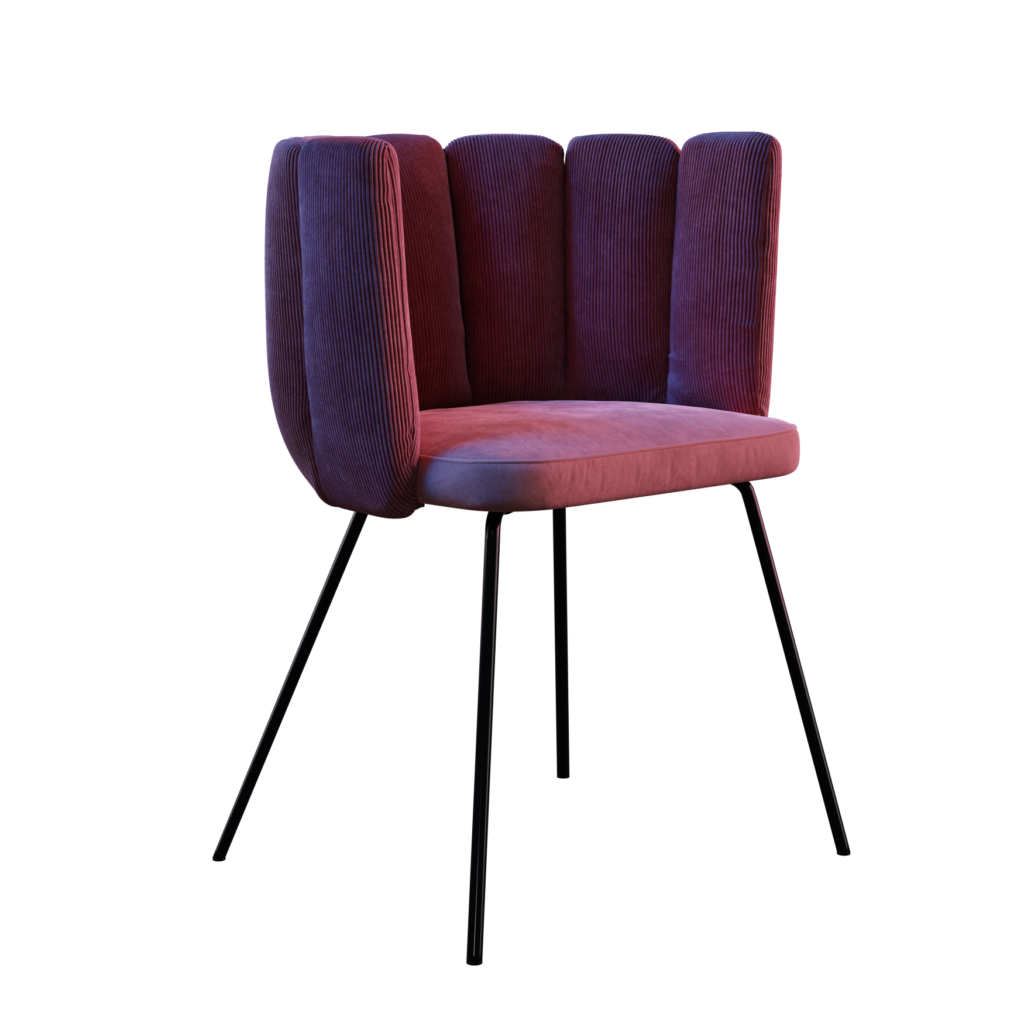 Fabric Finger Chair 01 • iMeshh - 3D Model for Blender 4.0+