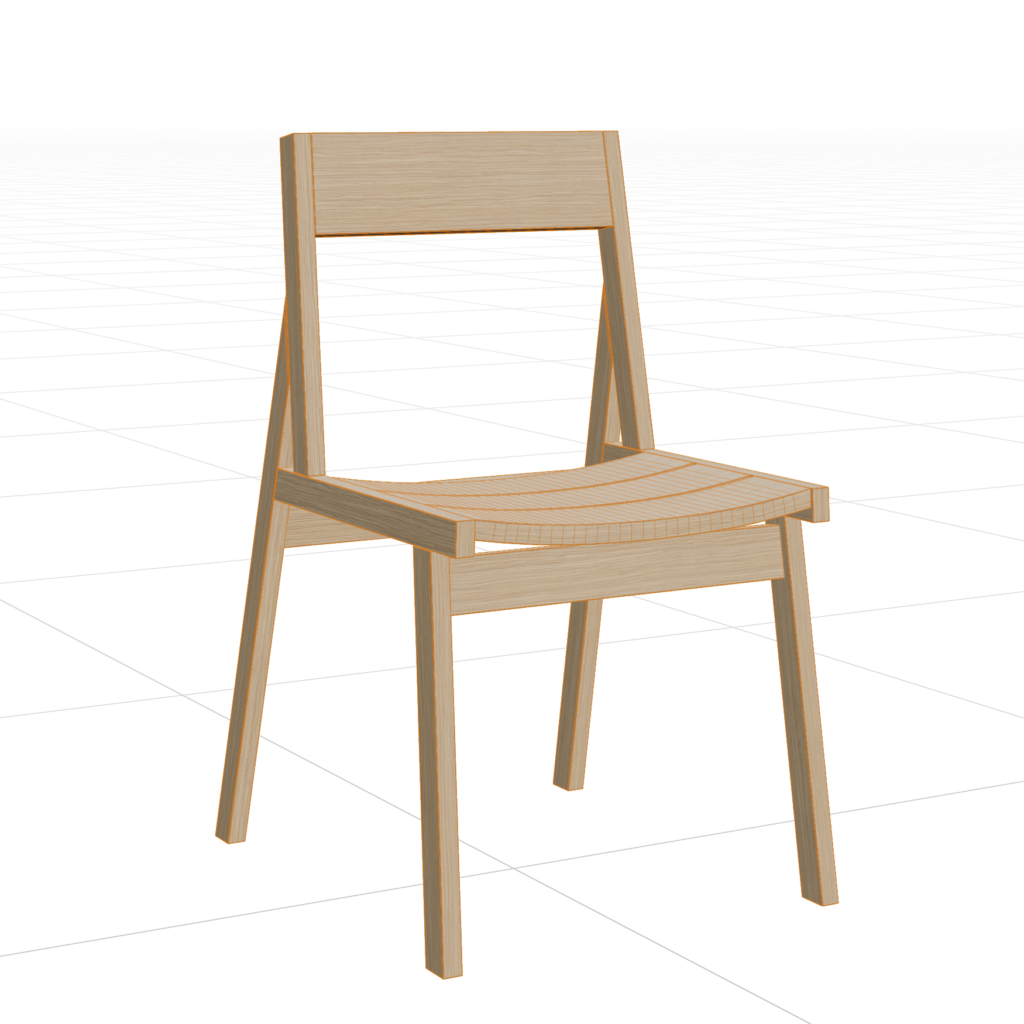 Wooden Chair 04 • iMeshh - 3D Model for Blender 4.0+
