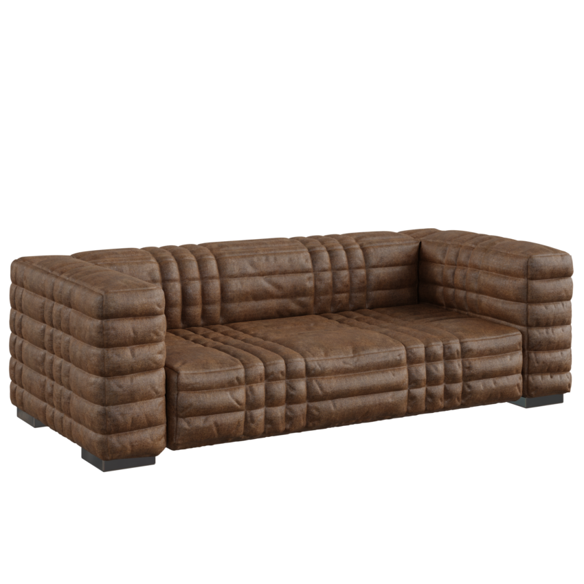 Square Two Seater Sofa 01 for Blender • iMeshh 3D Model Library