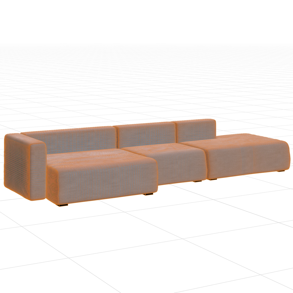 Soft Block Sofa 02 • iMeshh - 3D Model for Blender 4.0+