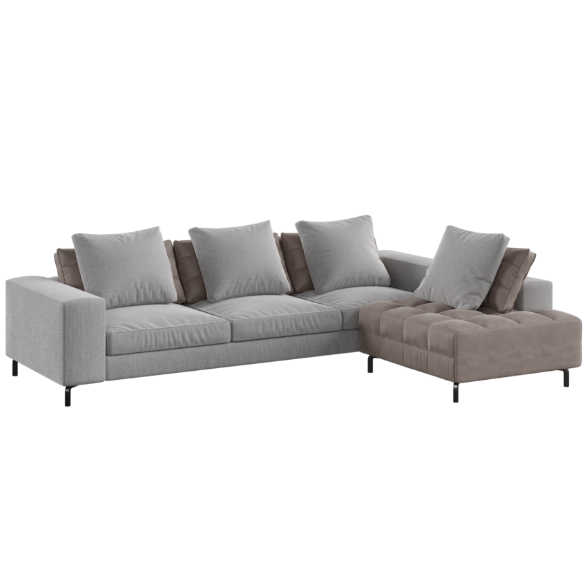 Soft Block Sofa 03 • iMeshh - 3D Model for Blender 4.0+