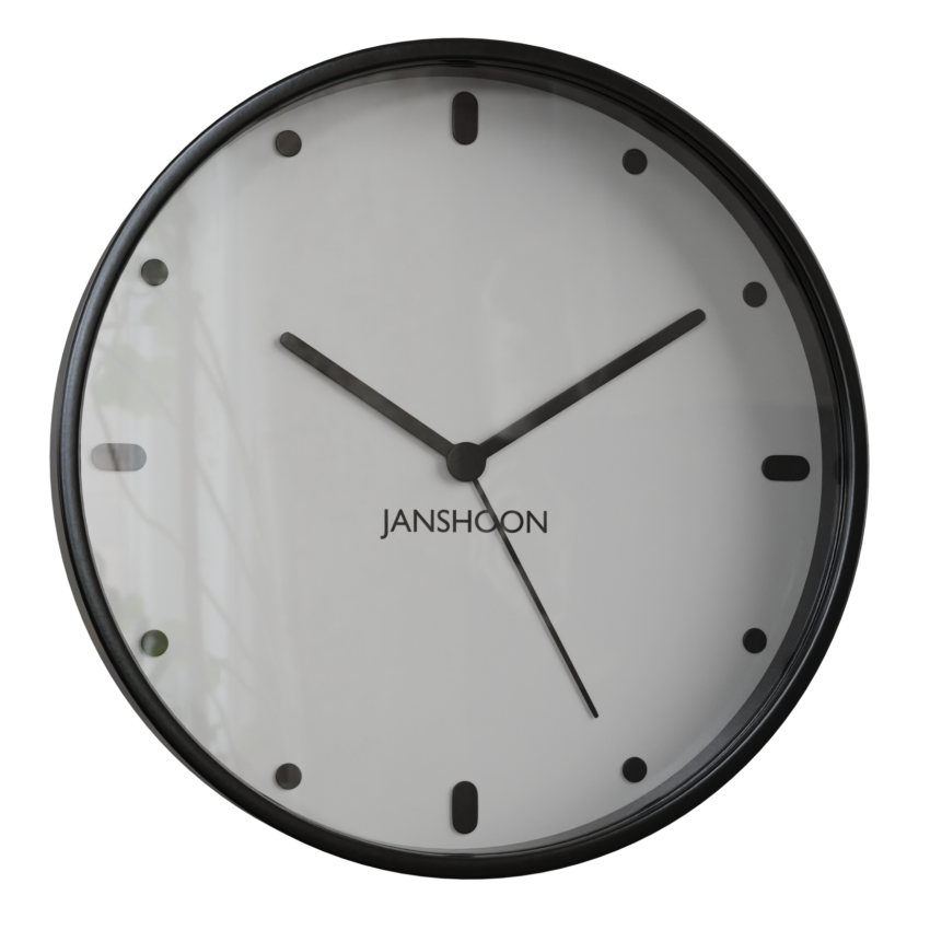 Black White Clock 01 • iMeshh - 3D Model for Blender 4.0+