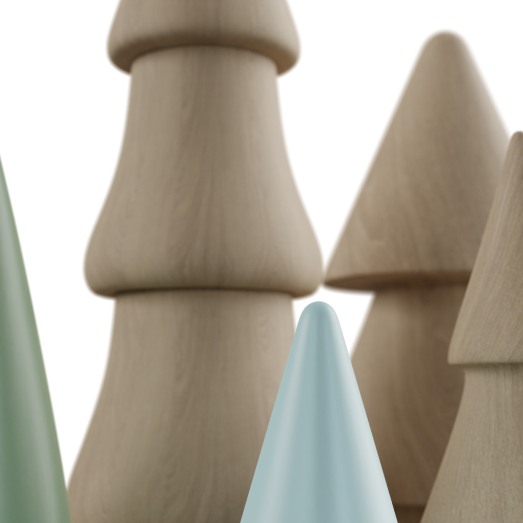 Christmas Tree Figures 01 • iMeshh - 3D Model for Blender 4.0+