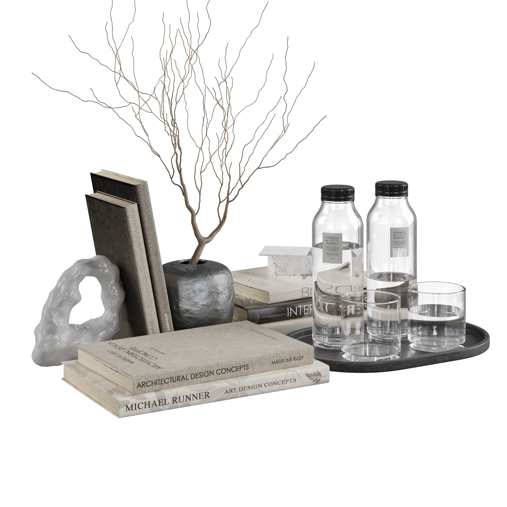 Bedroom Decor Set 01 • iMeshh - 3D Model for Blender 4.0+