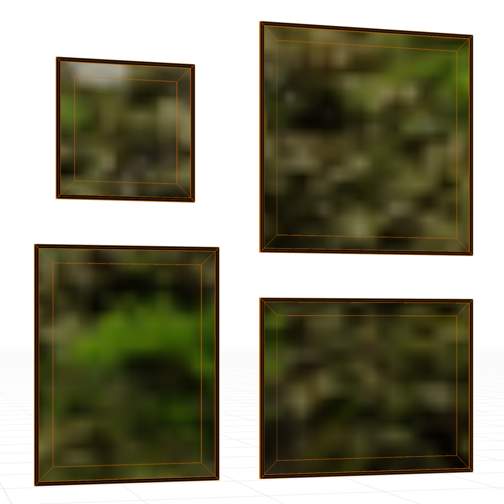 Medium Picture Frames 01 • iMeshh - 3D Model for Blender 4.0+