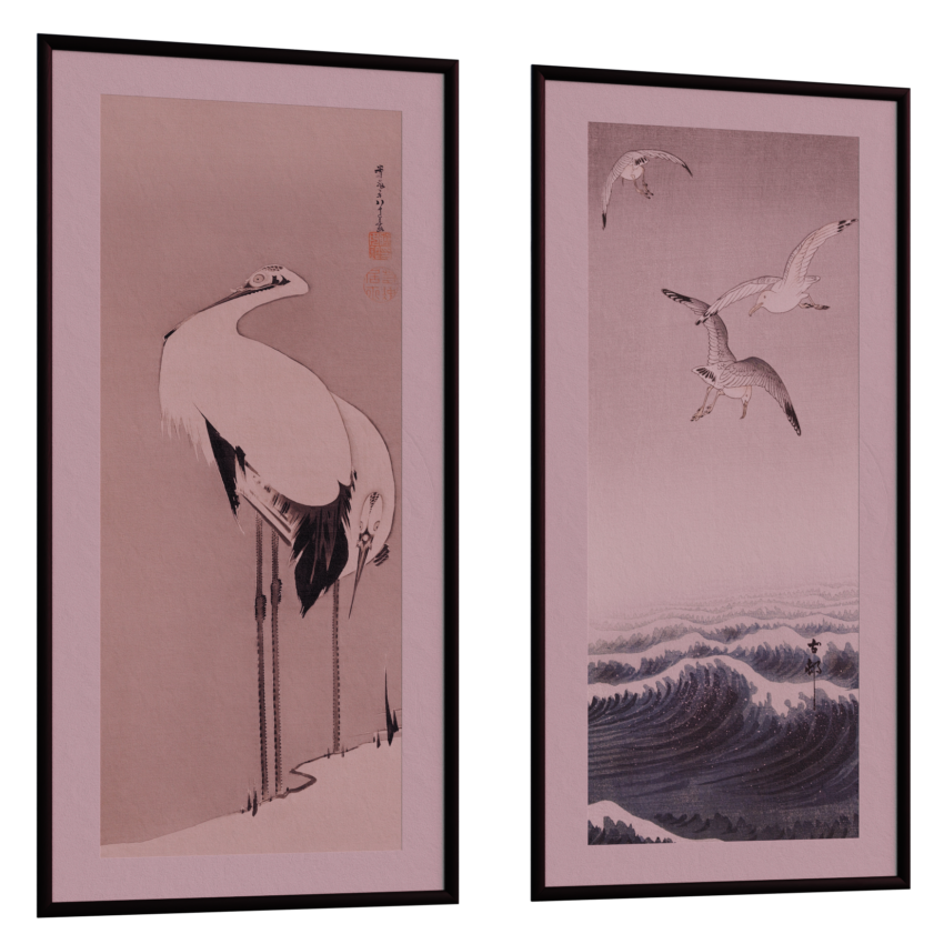 Japanese Frames 01 • iMeshh - 3D Model for Blender 4.0+