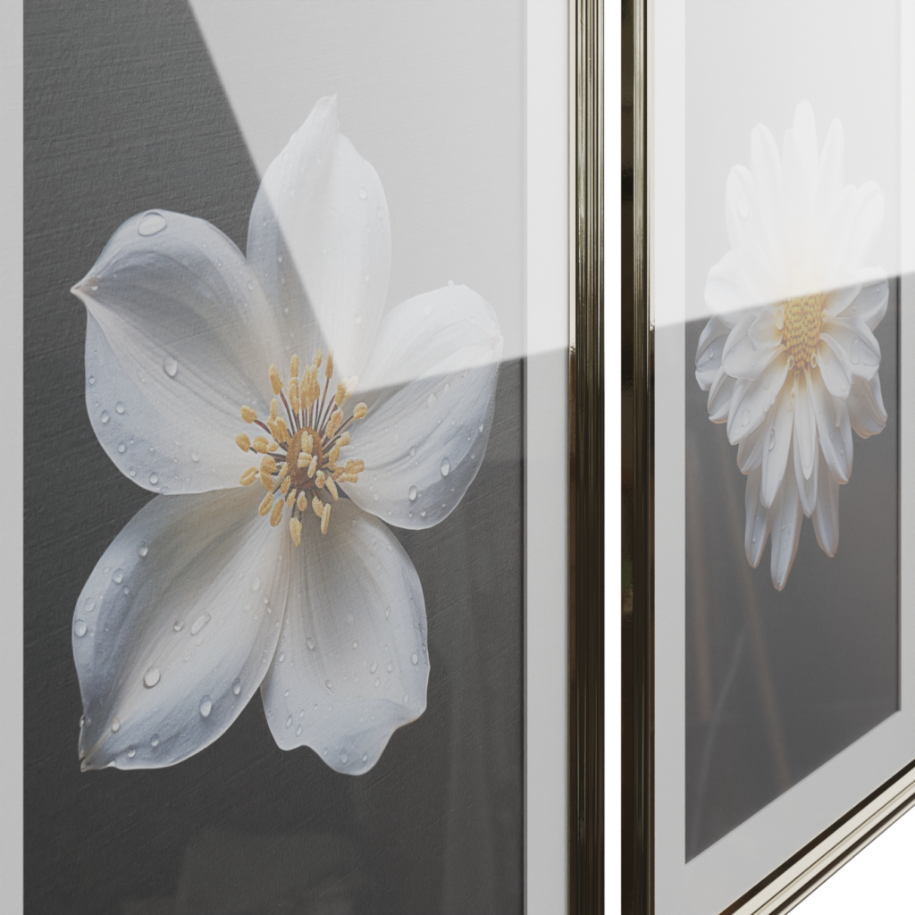 Macro Flower Frames 01 • iMeshh - 3D Model for Blender 4.0+