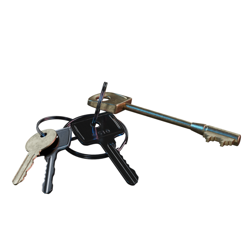 Generic Keys 01 • iMeshh - 3D Model for Blender 4.0+