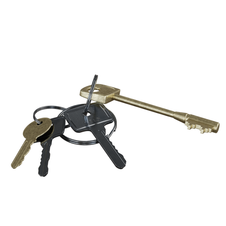 Generic Keys 01 • iMeshh - 3D Model for Blender 4.0+