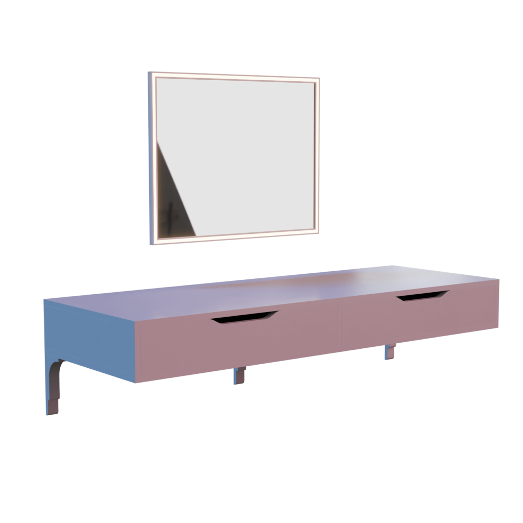 Wall Hung Dressing Table 01 • iMeshh - 3D Model for Blender 4.0+