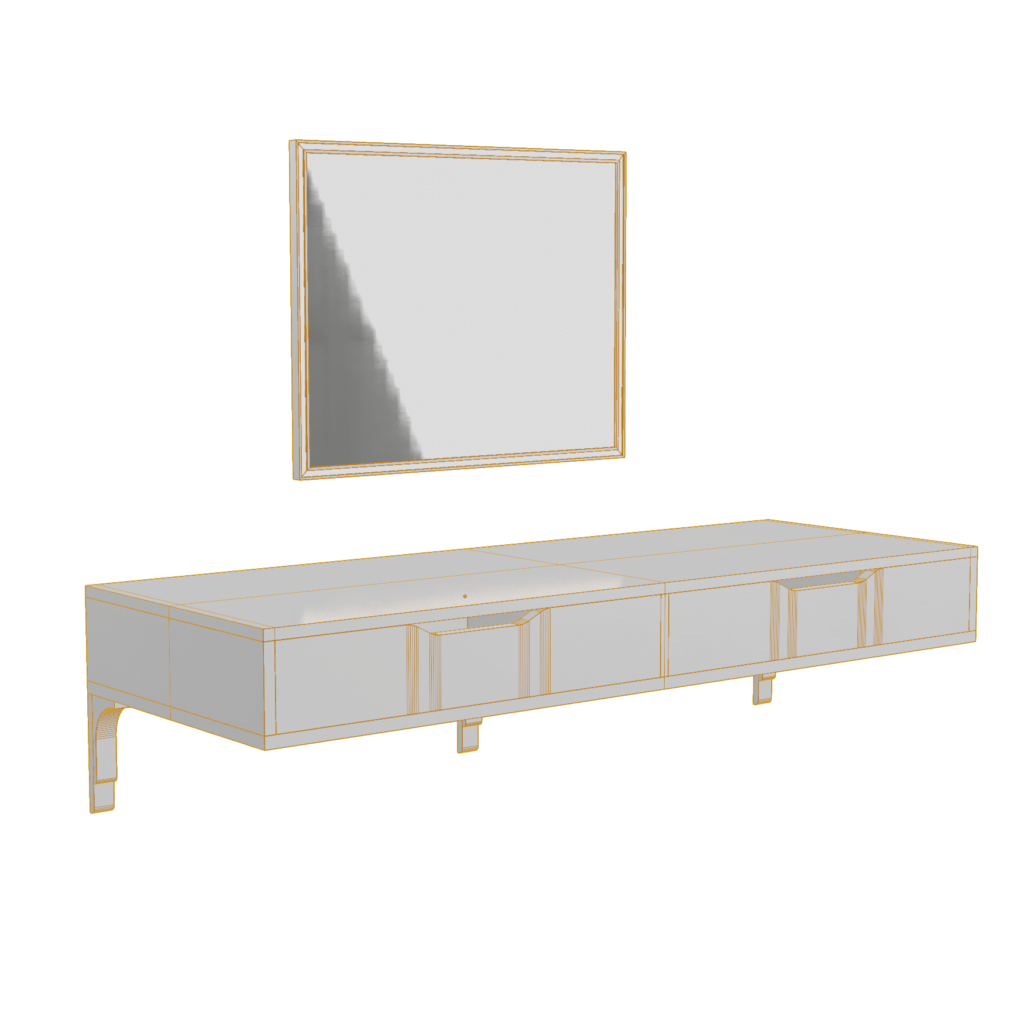 Wall Hung Dressing Table 01 • iMeshh - 3D Model for Blender 4.0+