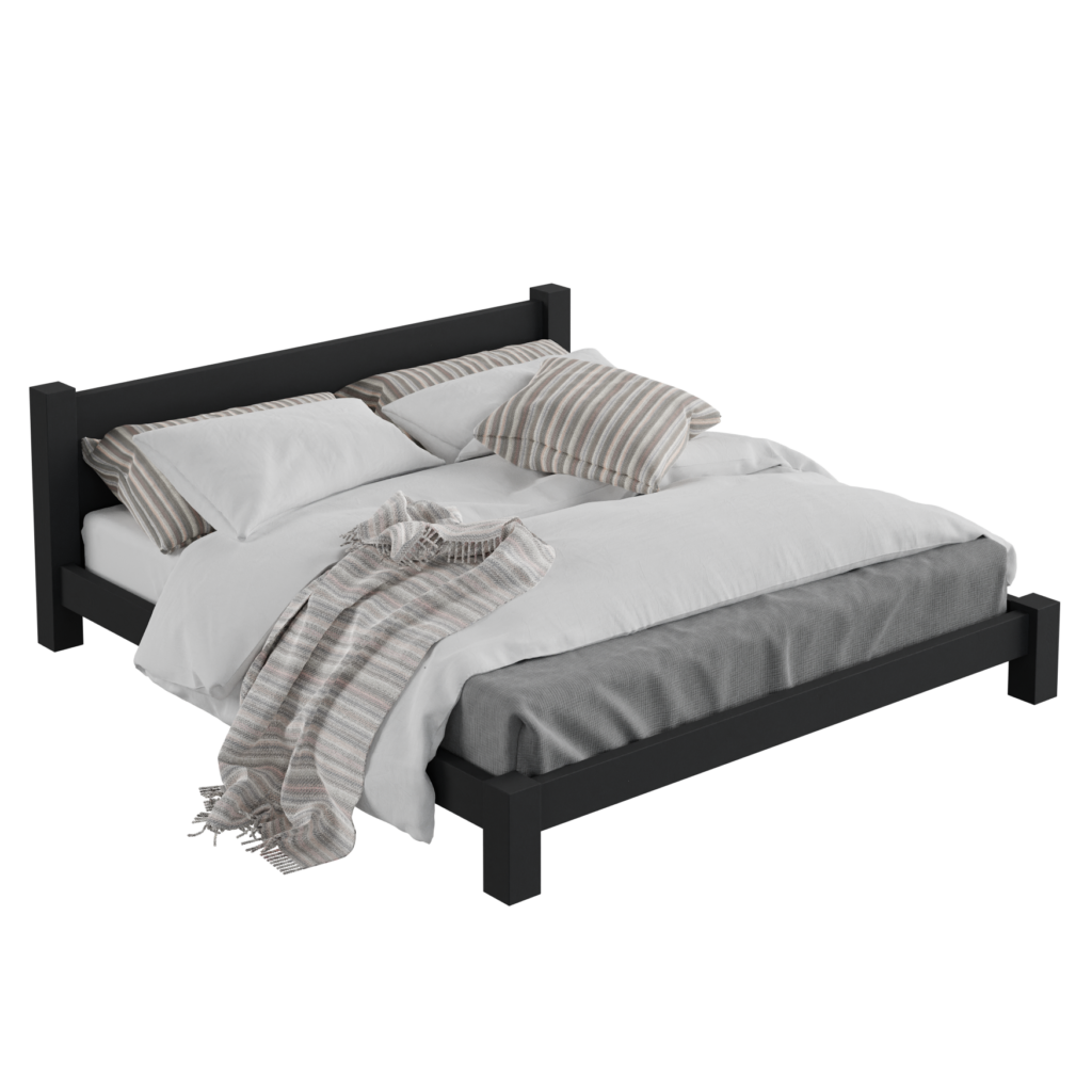 Soft Double Bed 01 • iMeshh - 3D Model for Blender 4.0+