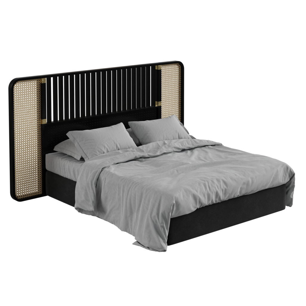 Soft Double Bed 03 • iMeshh - 3D Model for Blender 4.0+