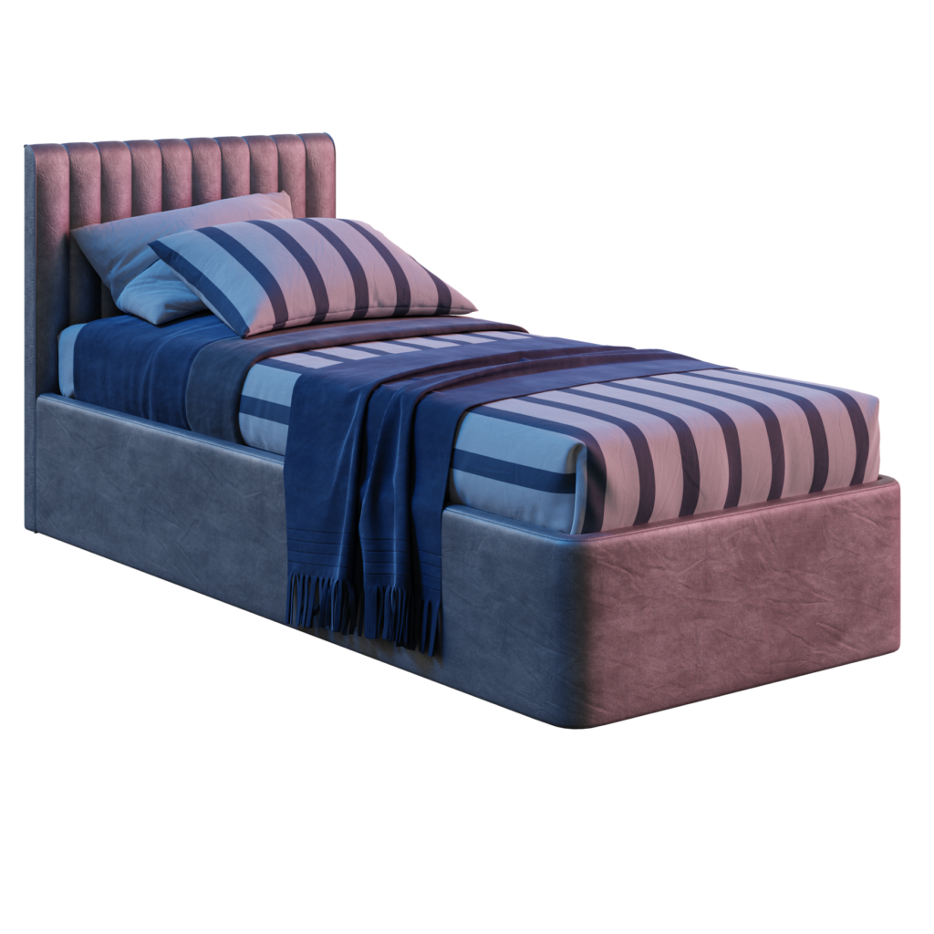 Modern Single Bed 01 • iMeshh - 3D Model for Blender 4.0+