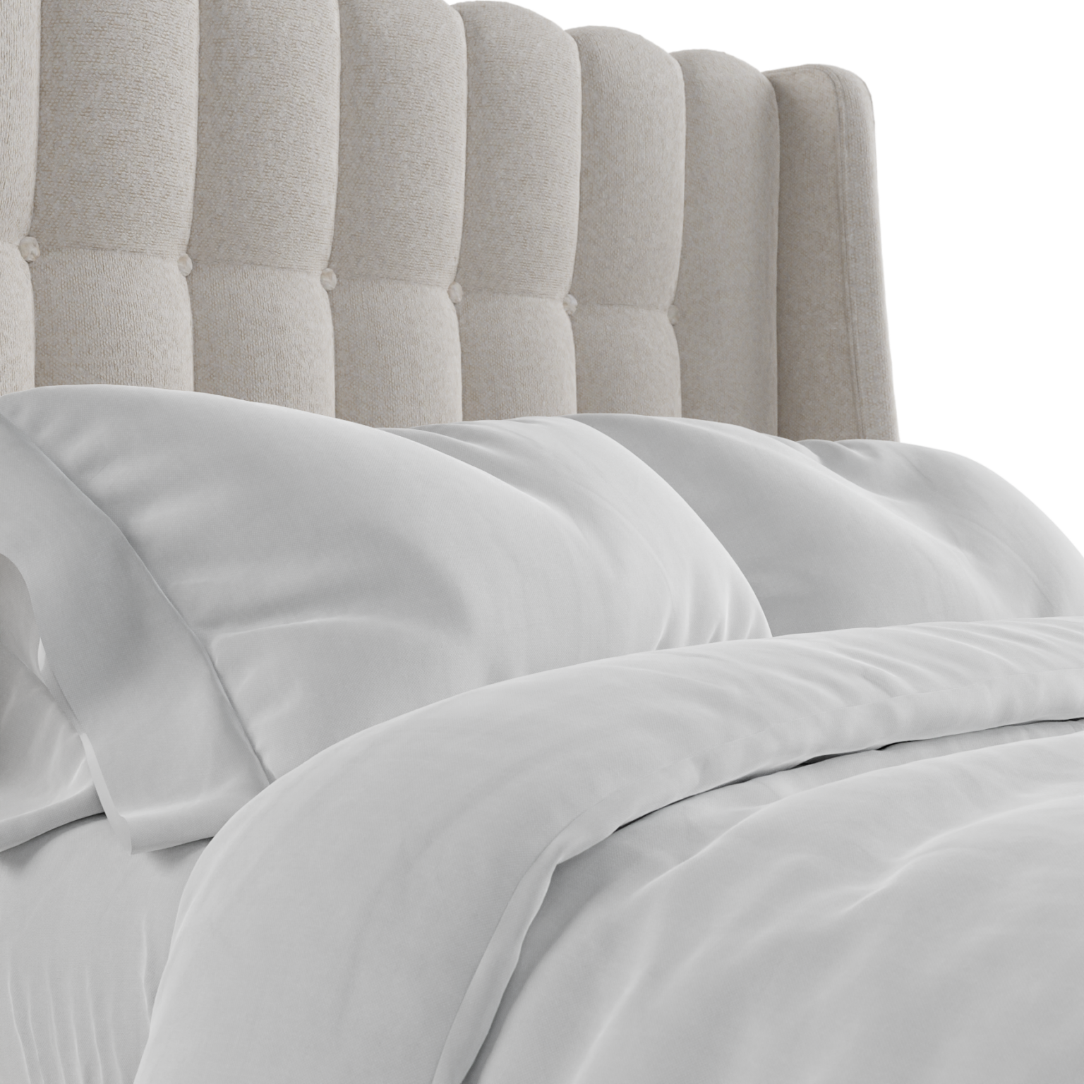 Shloff White Bedding 01 • iMeshh - 3D Model for Blender 4.0+