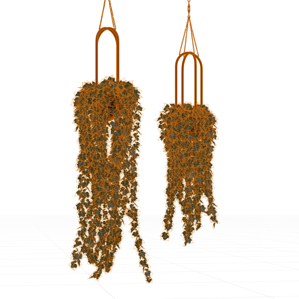 Hanging Potted Ivy Plant 02 • iMeshh - 3D Model for Blender 4.0+