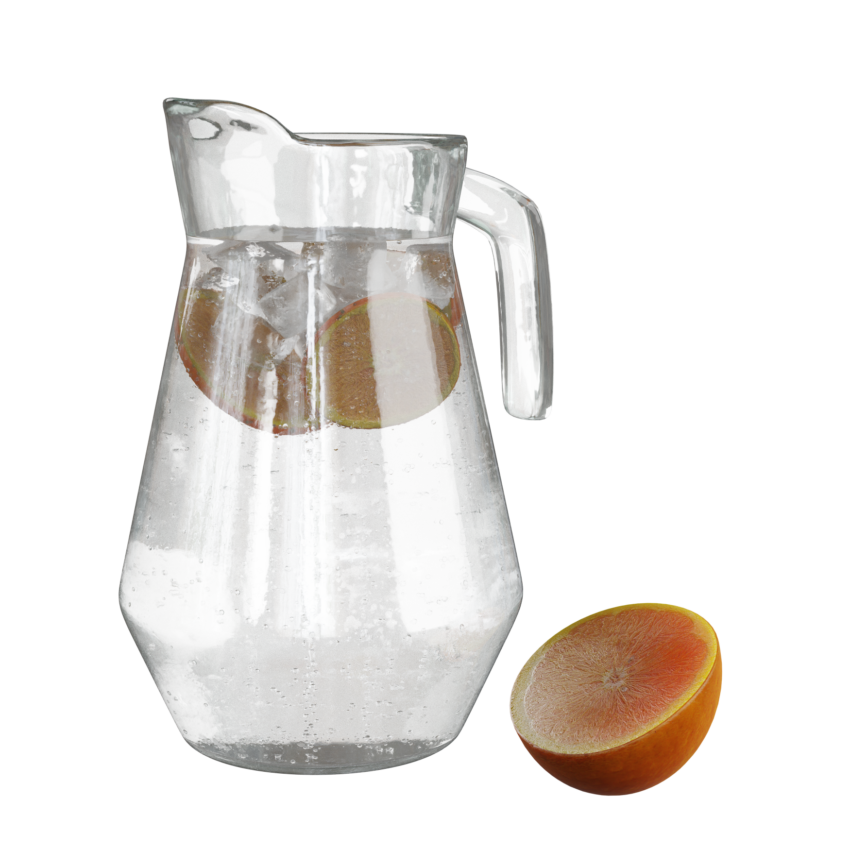 Orange in Ice Water 01 • iMeshh - 3D Model for Blender 4.0+