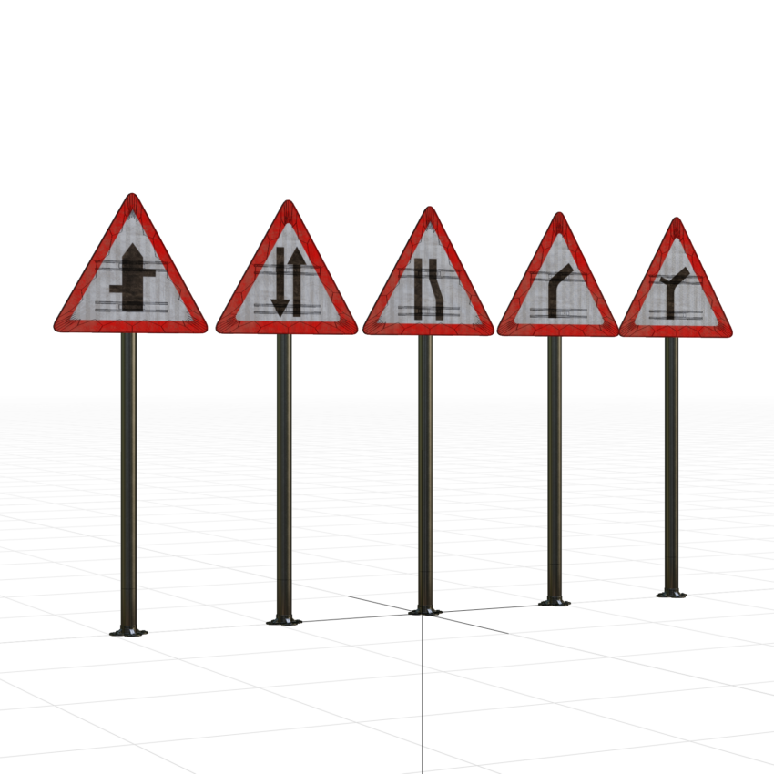 Road Signs 03 • iMeshh - 3D Model for Blender 4.0+