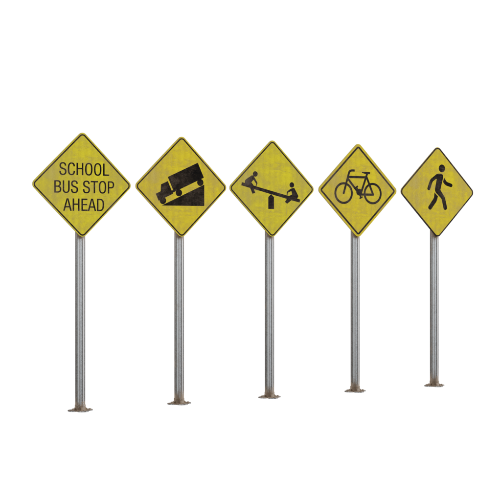 General Signs 01 • iMeshh - 3D Model for Blender 4.0+
