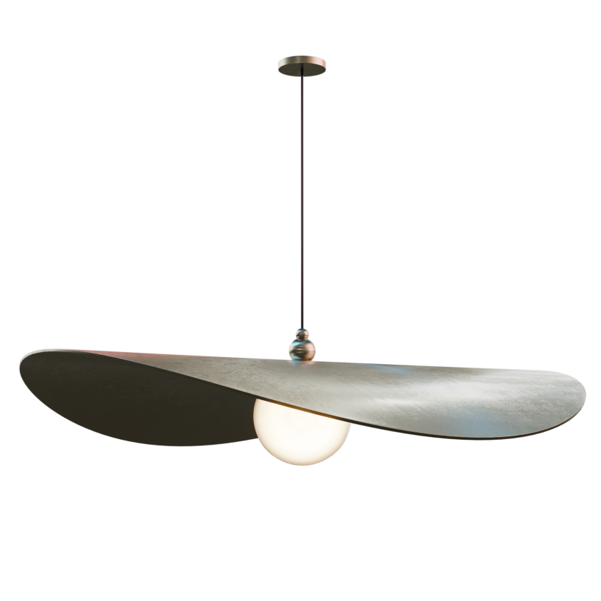 Curved Pendant Light 01 • iMeshh - 3D Model for Blender 4.0+