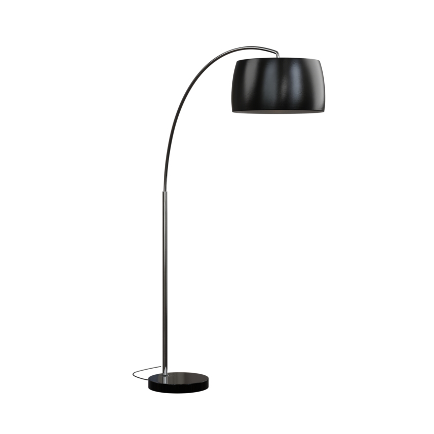 Arched Chrome Floor Lamp 01 • iMeshh - 3D Model for Blender 4.0+