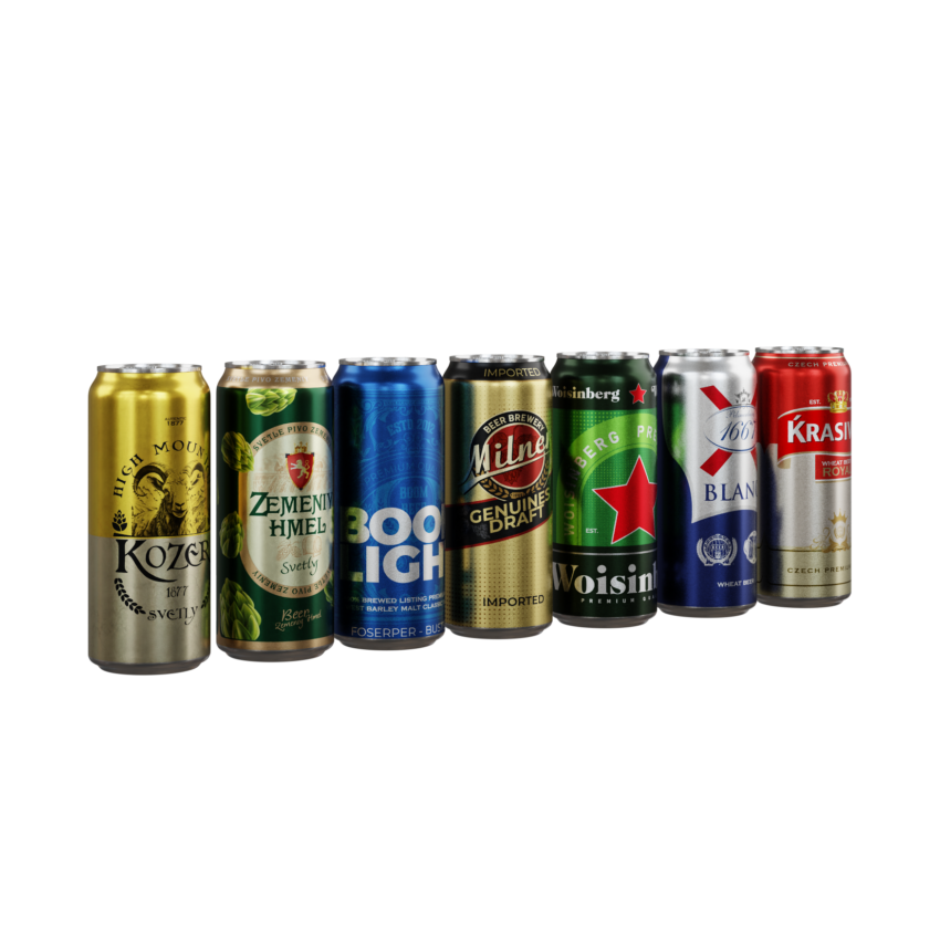 Beer Cans 01 • iMeshh - 3D Model for Blender 4.0+