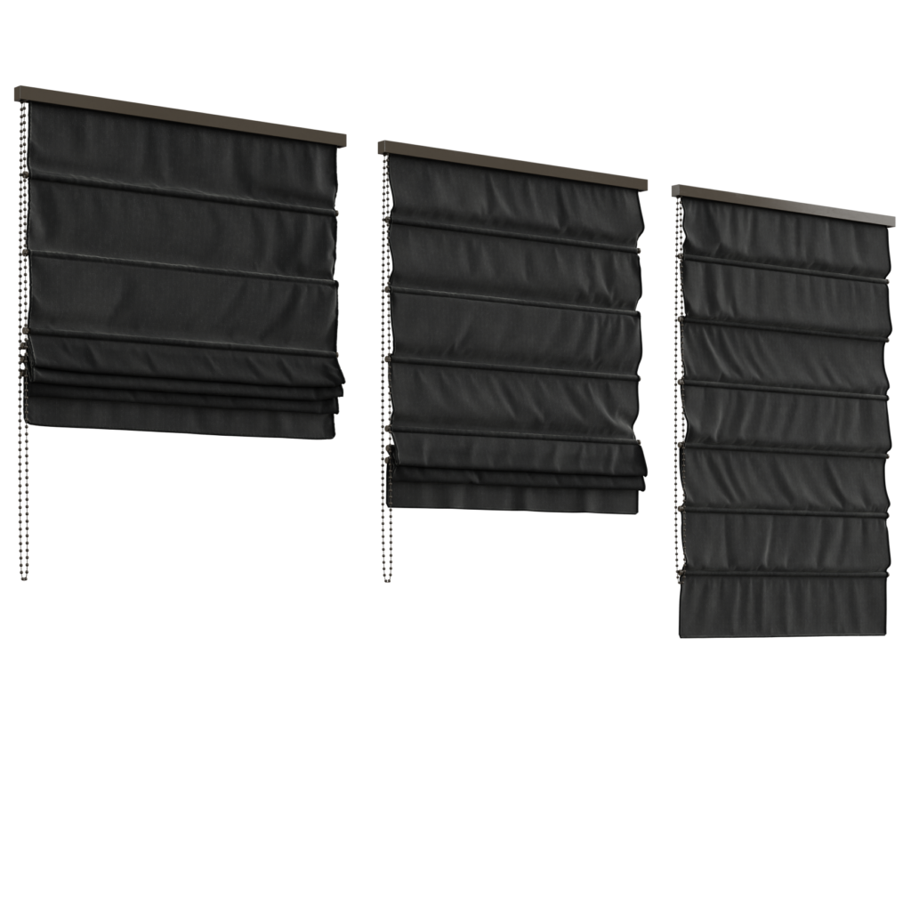 Fabric Blinds 02 • iMeshh - 3D Model for Blender 4.0+