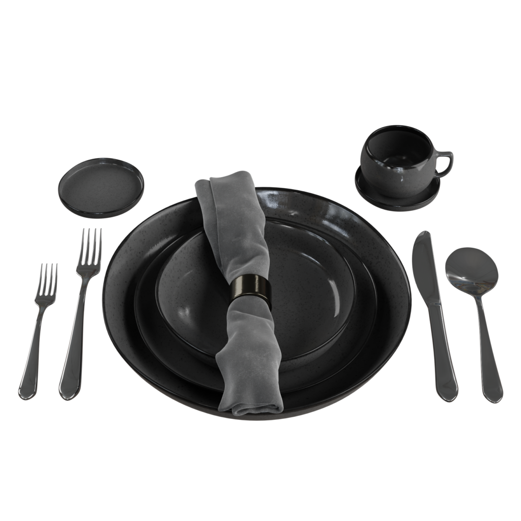 Simple Dinnerware 03 • iMeshh - 3D Model for Blender 4.0+