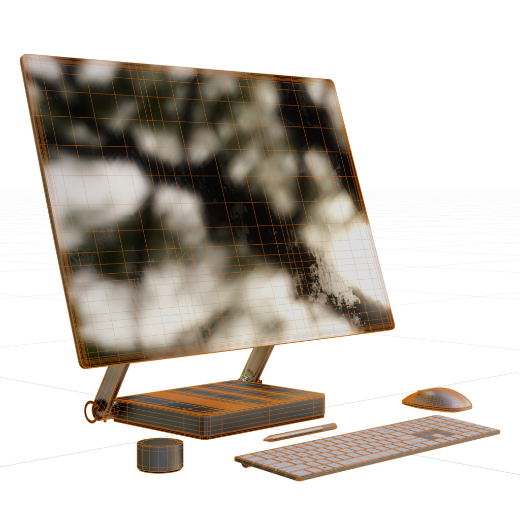 Studio PC 01 • iMeshh - 3D Model for Blender 4.0+