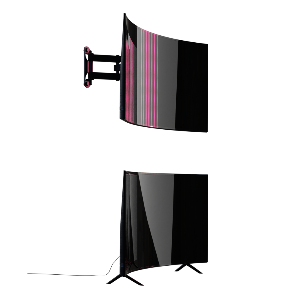 Curved TV 01 • iMeshh - 3D Model for Blender 4.0+
