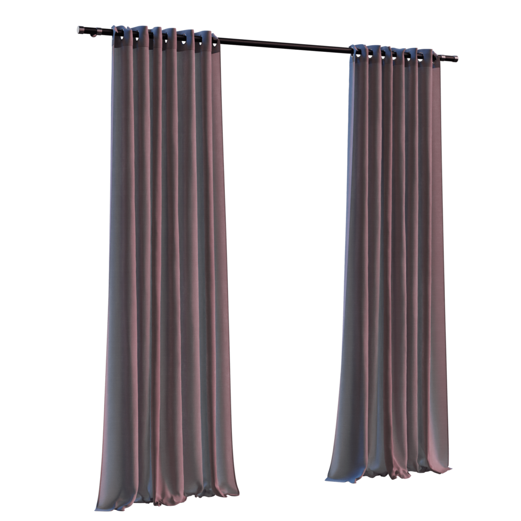 Curtain on Rail 04 • iMeshh - 3D Model for Blender 4.0+