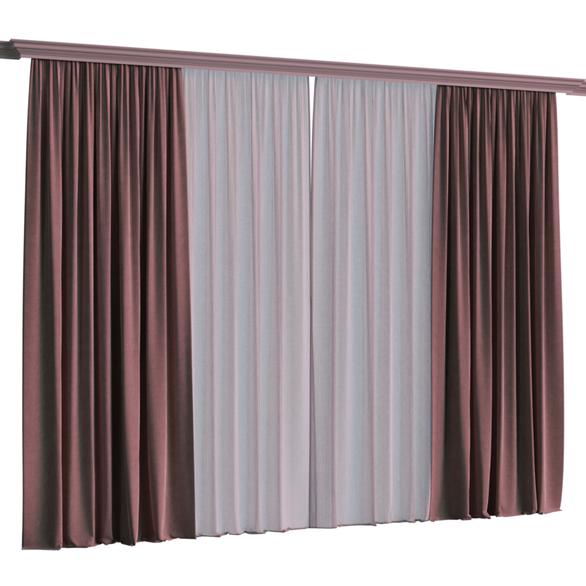 Glider Curtain 01 • iMeshh - 3D Model for Blender 4.0+