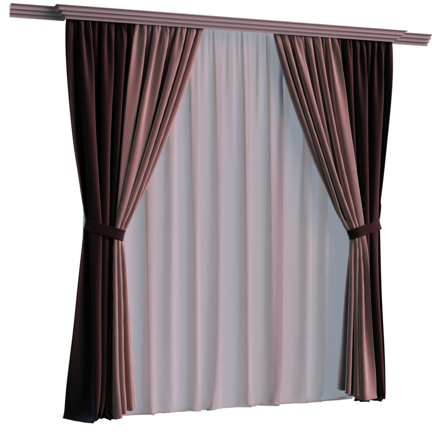 Glider Curtain 02 • iMeshh - 3D Model for Blender 4.0+