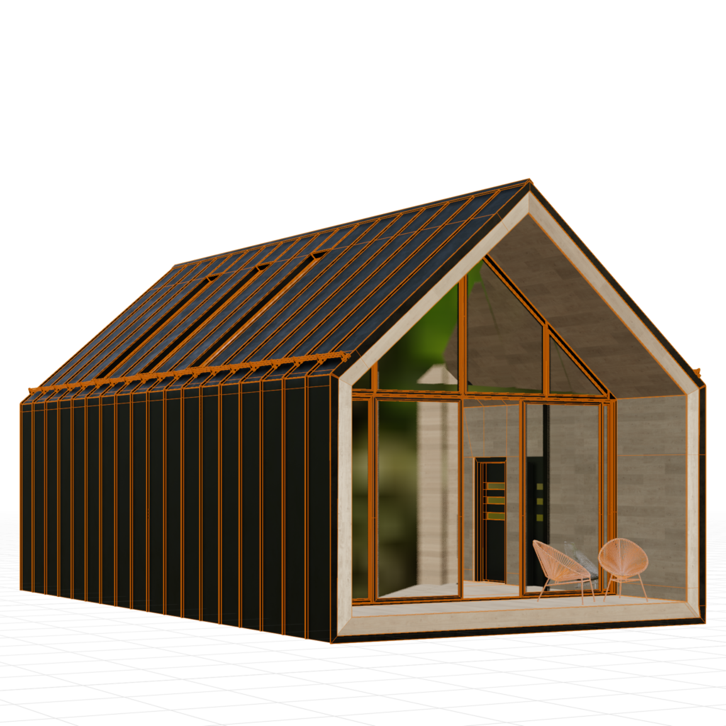 Metallic Barn 01 • iMeshh - 3D Model for Blender 4.0+