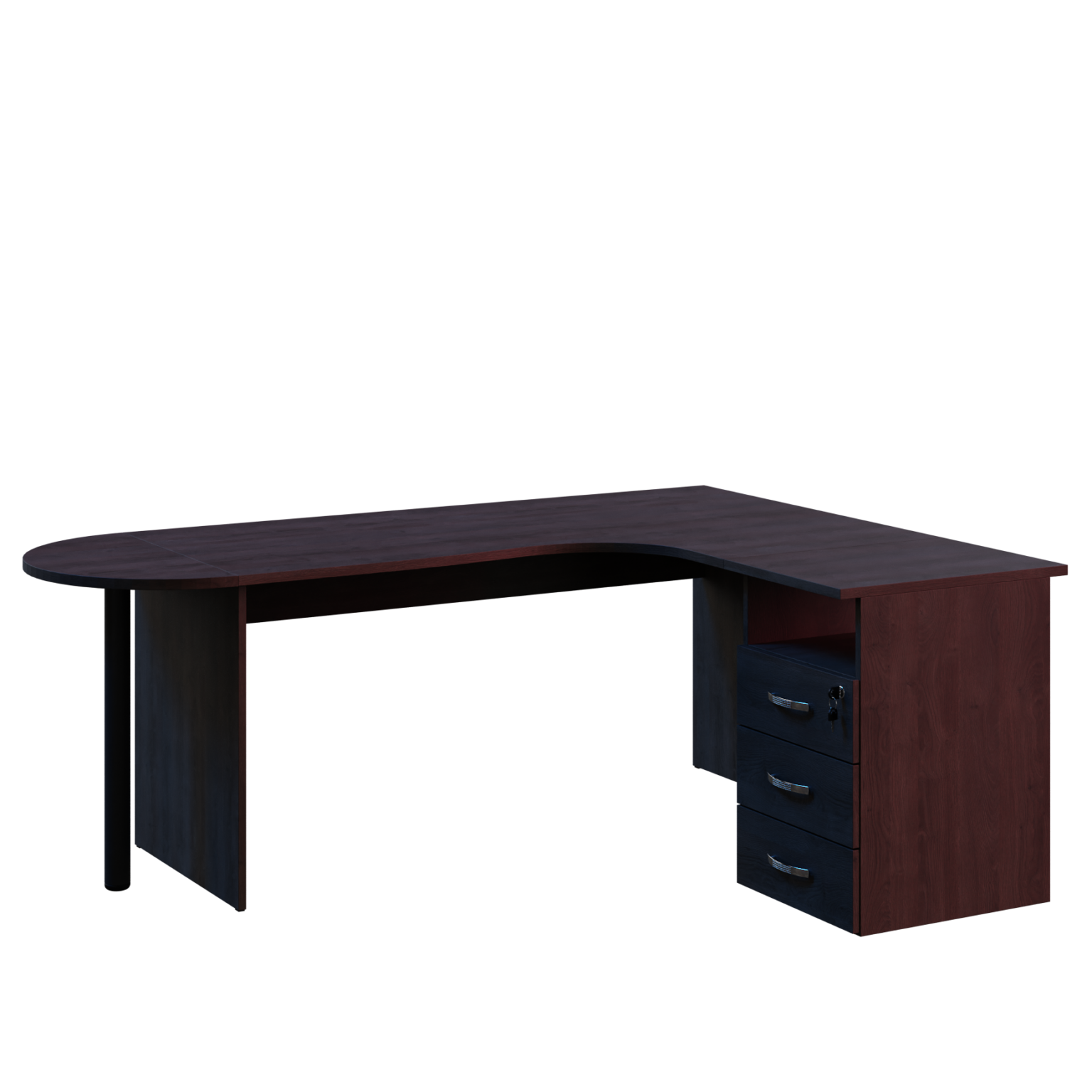 Wooden Office Desk 03 • iMeshh - 3D Model for Blender 4.0+