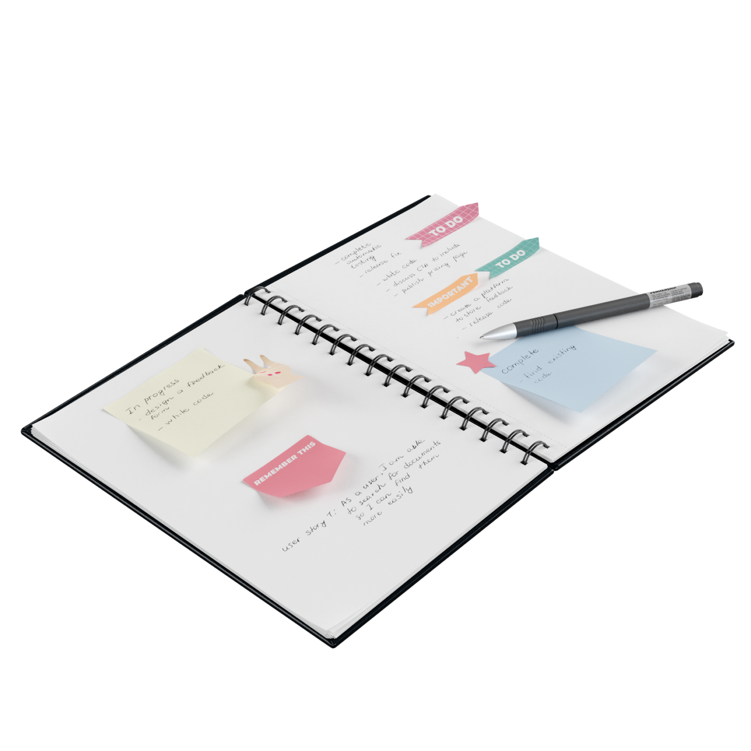 Notepad 01 for Blender • iMeshh 3D Model Library