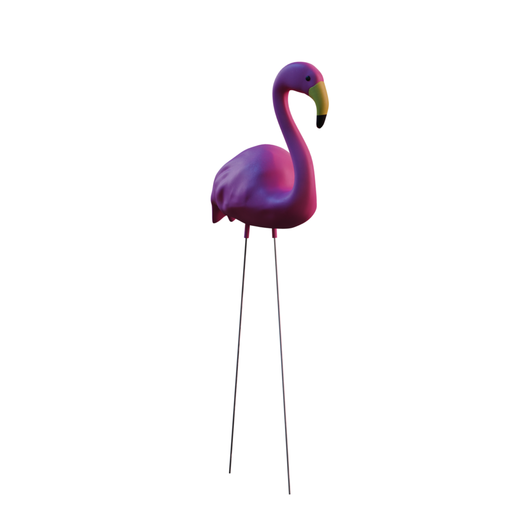 Garden Flamingo 01 • iMeshh - 3D Model for Blender 4.0+