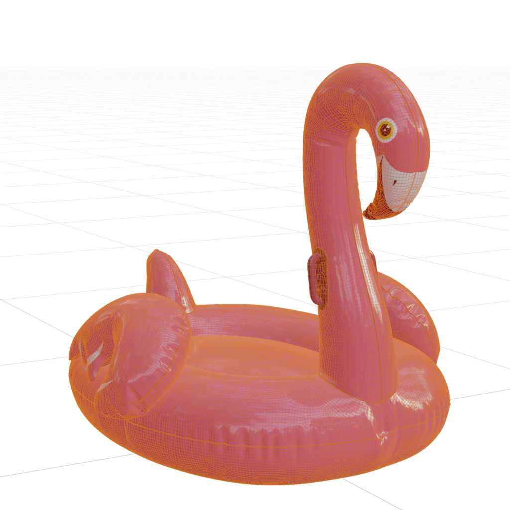 Inflatable Flamingo 01 • iMeshh - 3D Model for Blender 4.0+