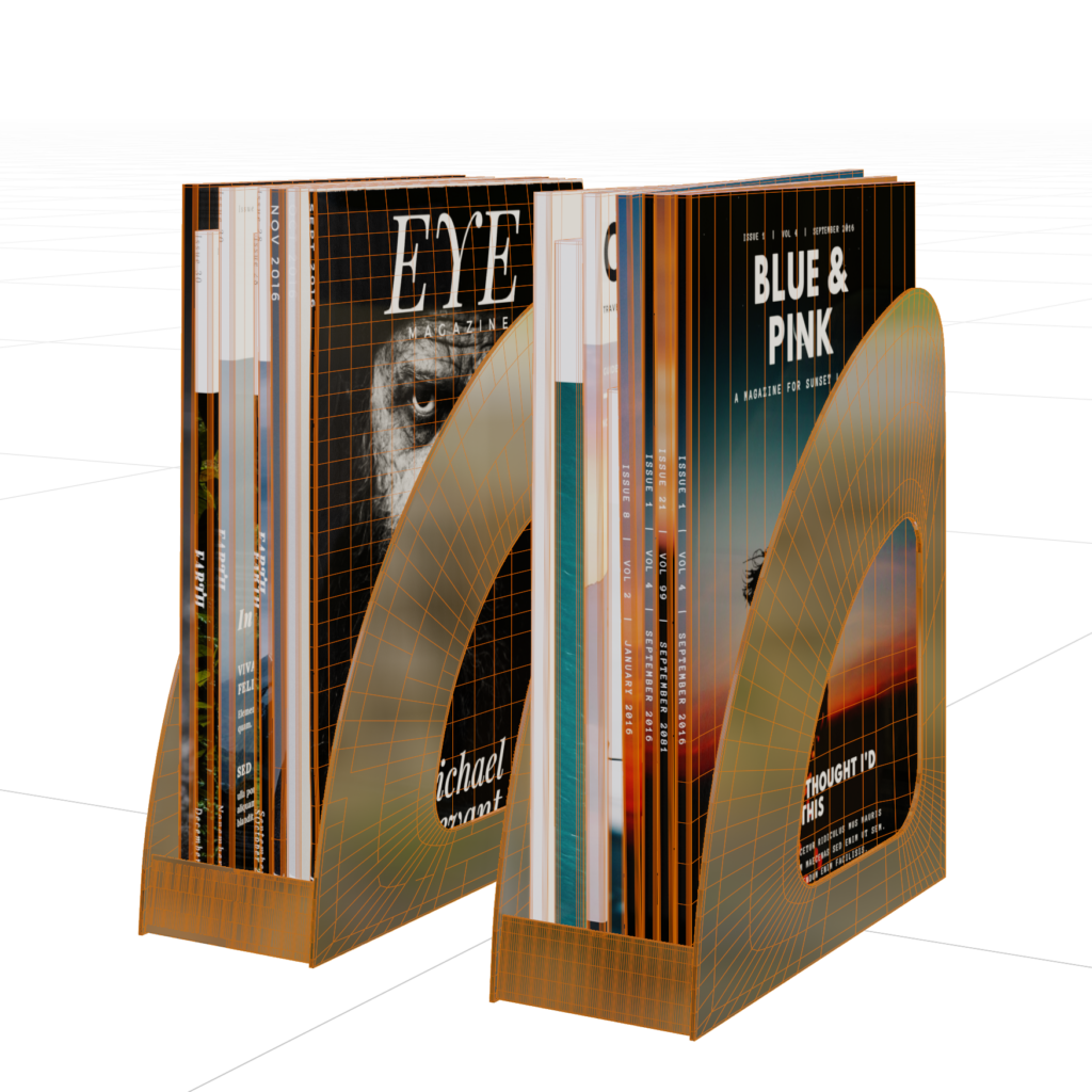 Magazine Holder 01 • iMeshh - 3D Model for Blender 4.0+