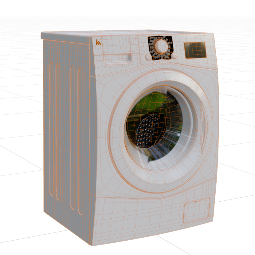Washing Machine 01 • iMeshh - 3D Model for Blender 4.0+