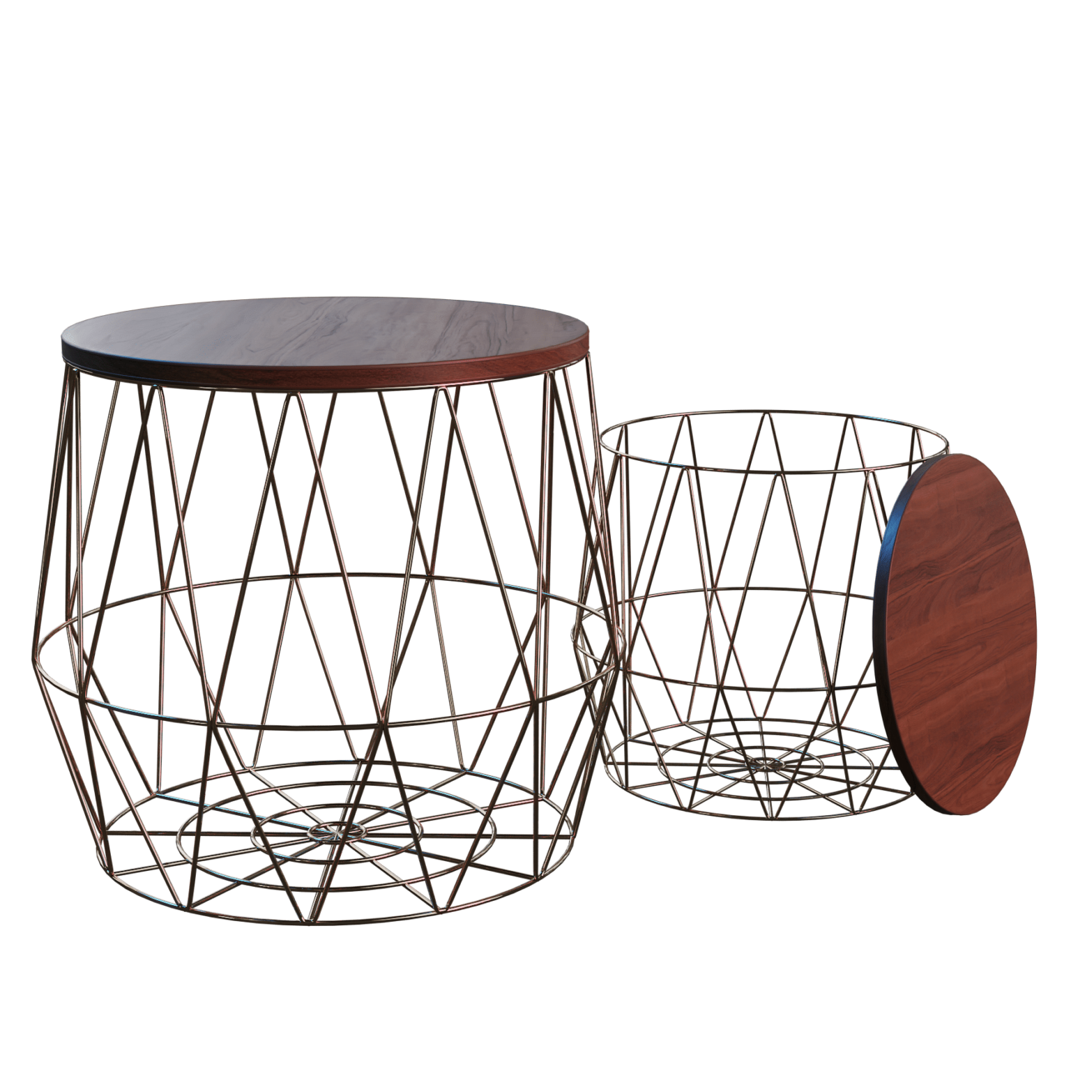Wire Coffee Table 01 • iMeshh - 3D Model for Blender 4.0+